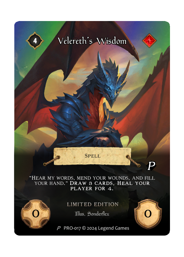Velereth's Wisdom - Mythrel TCG Codex
